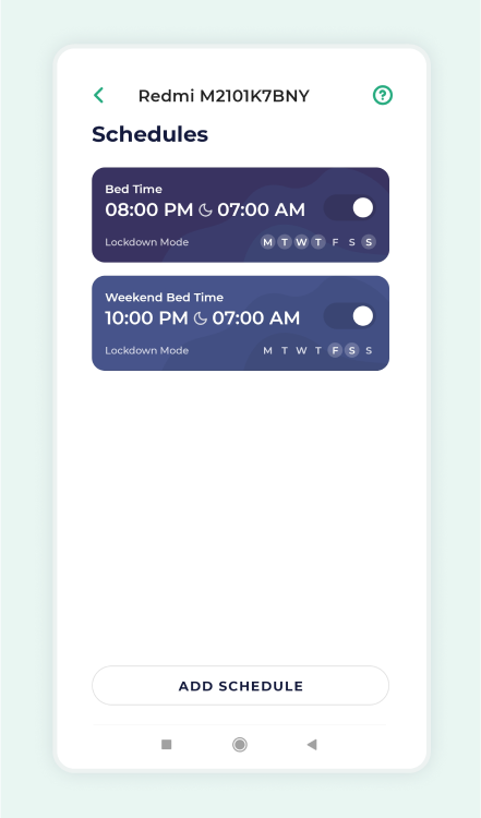 How do I set up a schedule? – Kidslox